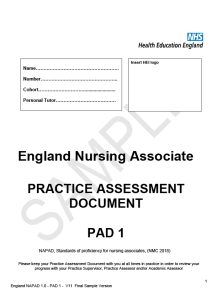 Nursing Associate – Pan London Practice Learning Group